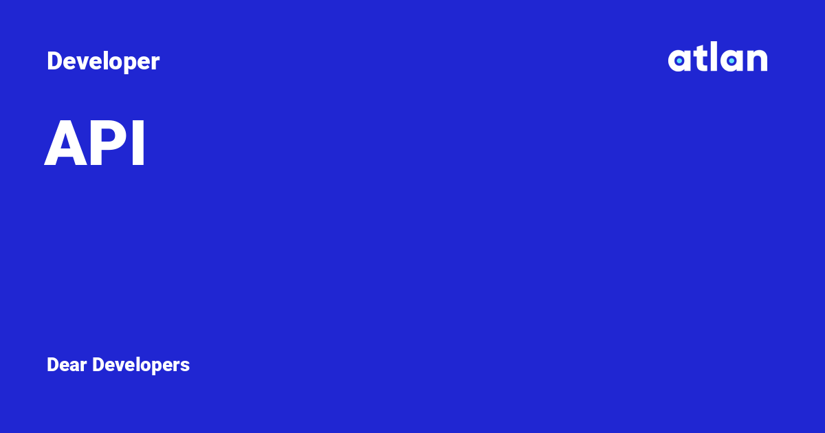 API - Developer