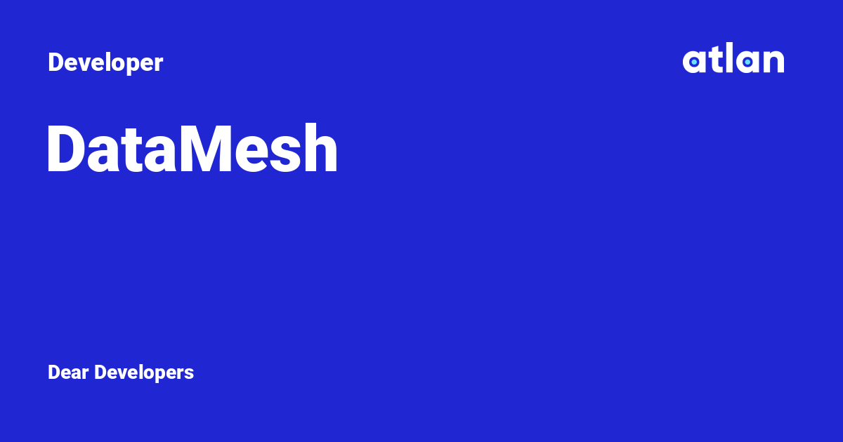DataMesh - Developer