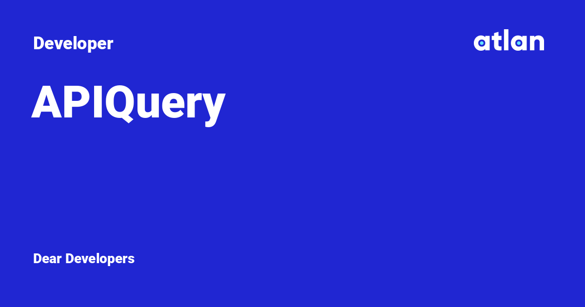 APIQuery - Developer