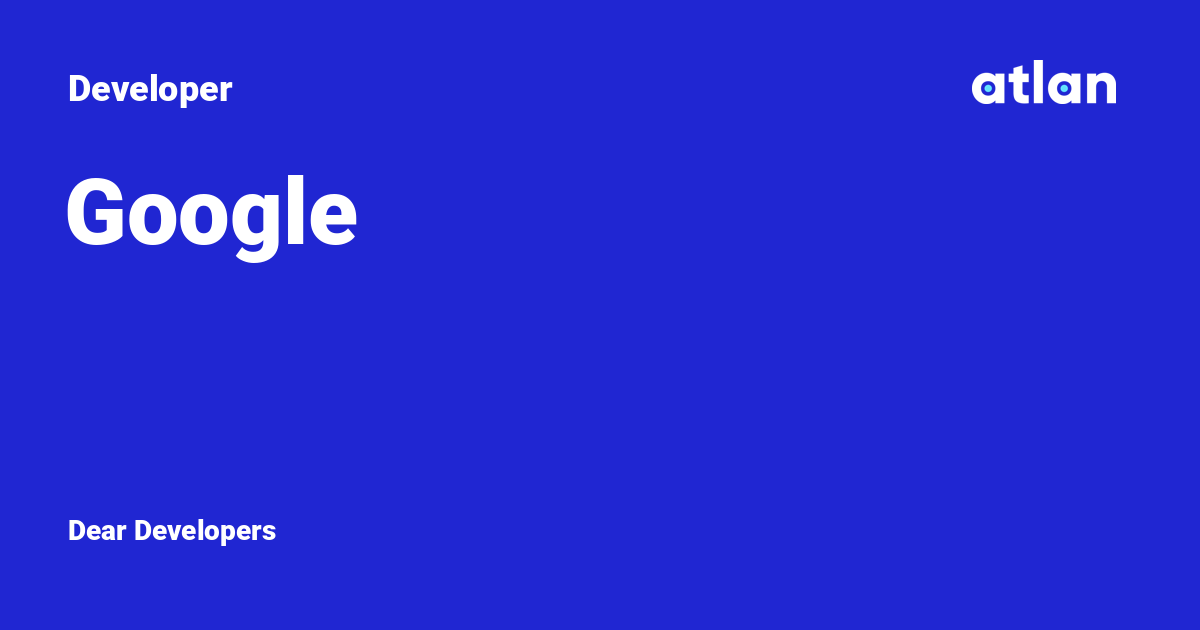 Google - Developer