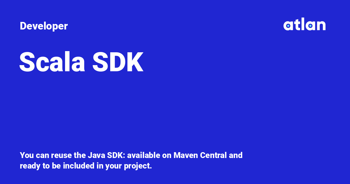 Scala SDK - Developer